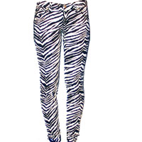 Drainpipe Zebra Skinny Emo Jeans